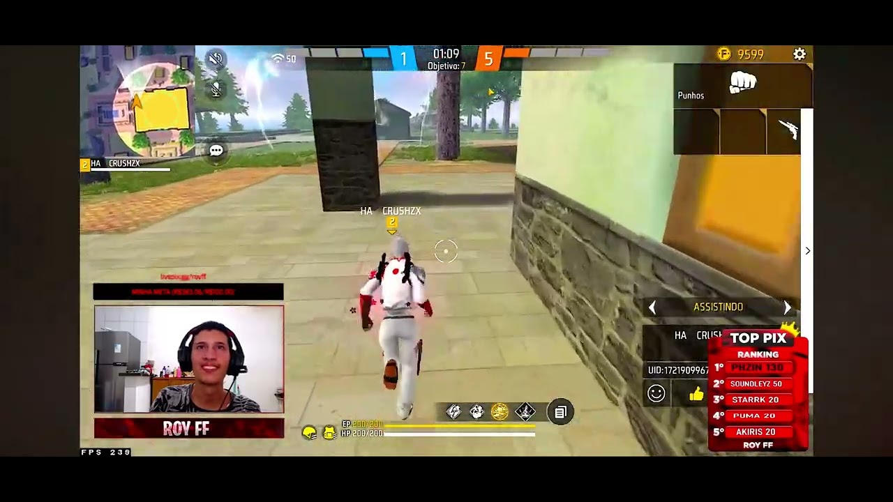 Highlights na live do Roy ff (x1 pra revelação) - YouTube