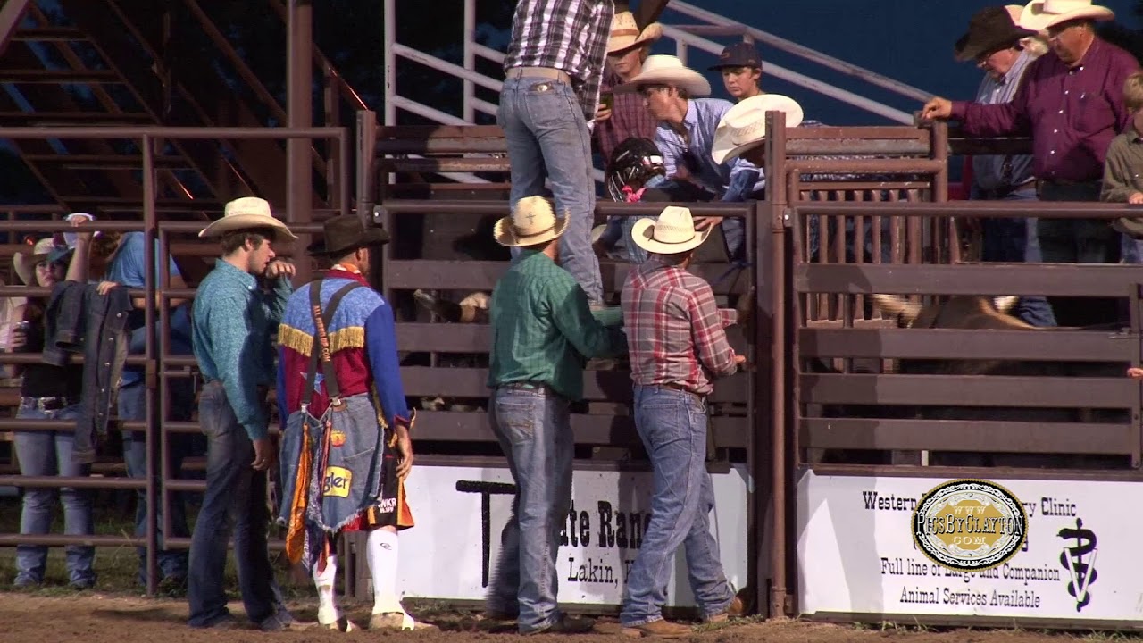 10 Bull Riding - 15 July 2017, Lakin KPRA Rodeo - YouTube