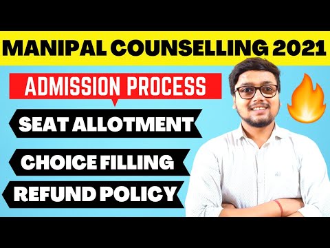 Manipal Counselling 2021 🔥 | Manipal choice filling 2021 🔥 | MIT 2021 ...