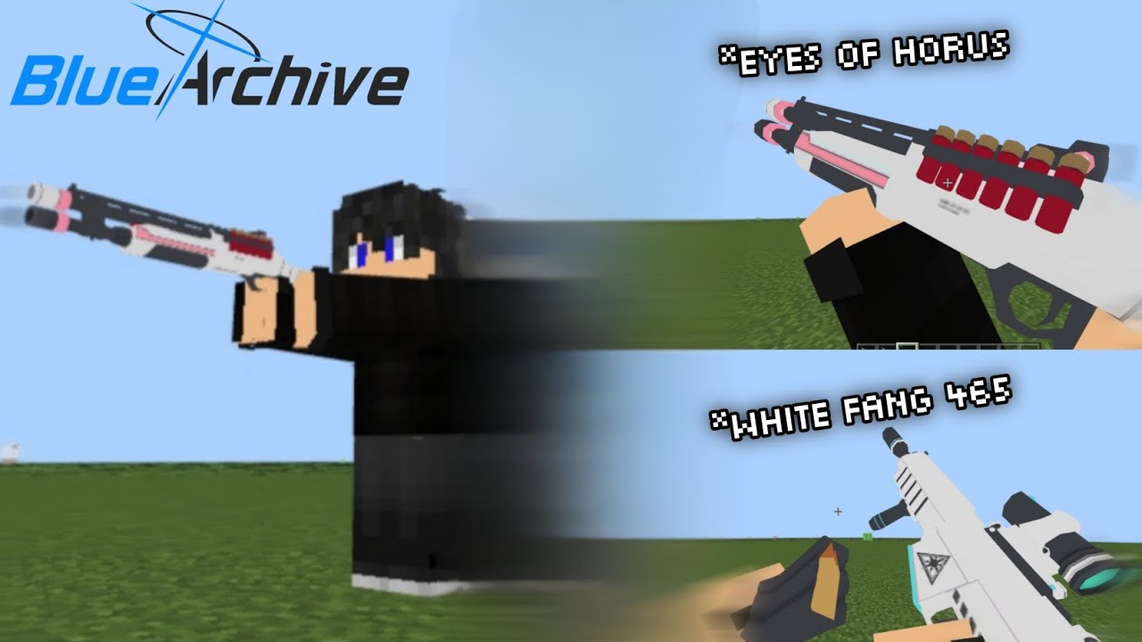 Minecraft || Addon Guns 3d Blue Archive - YouTube