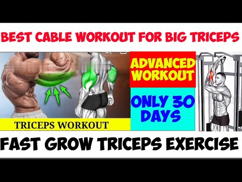 ये advanced single hand cable workout तेज़ी से grow करेंगी triceps ...