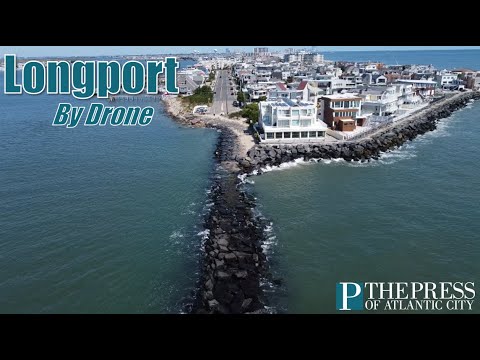 HD aerial footage of Longport near "The Point" on the south end - YouTube