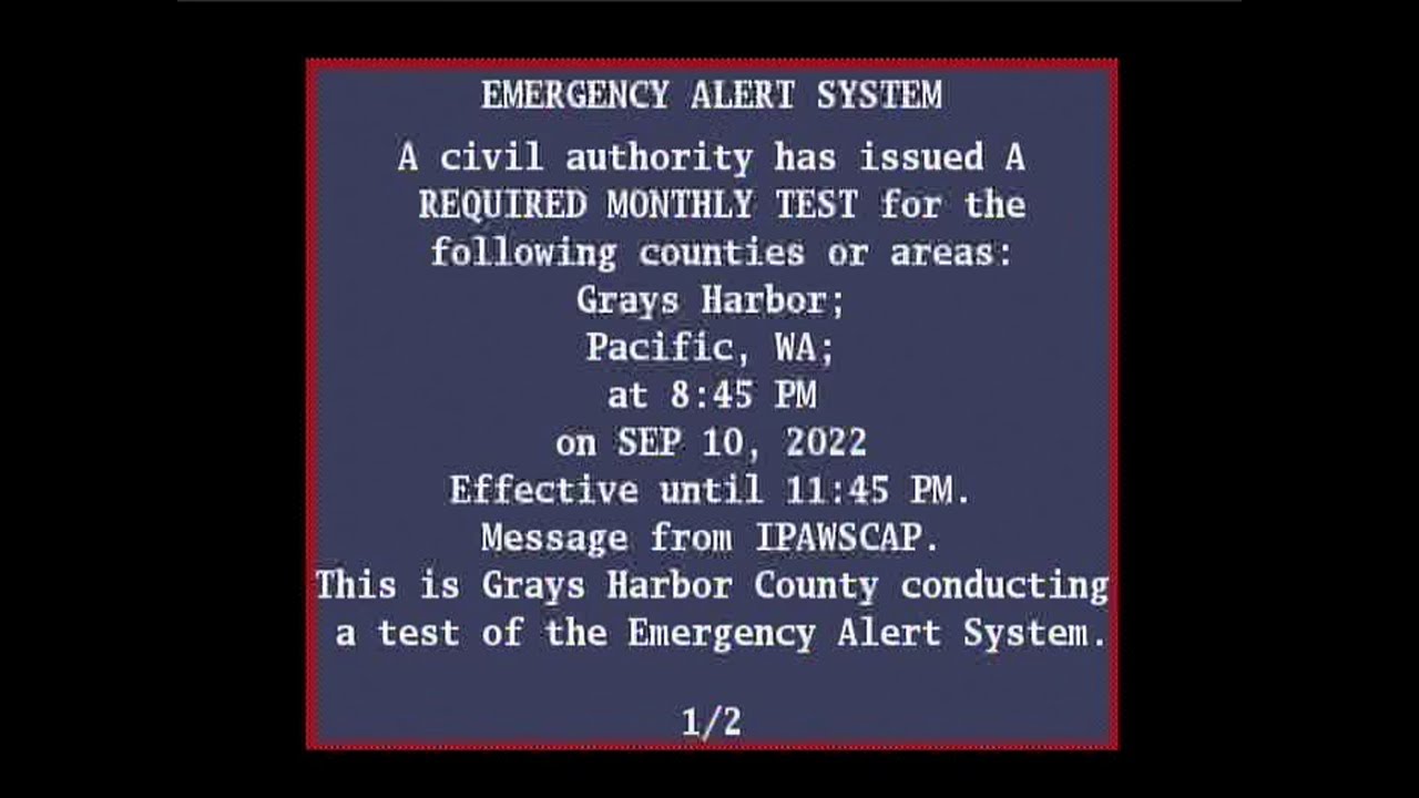 EAS #697: EAS Required Monthly Test- Sep. 10, 2022- 8:45PM PDT - YouTube