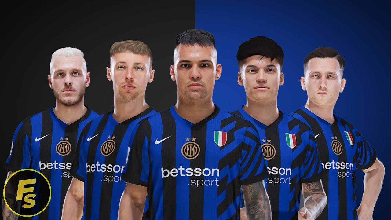 Inter Milan Facepack 2024/25 - PES 2021 & FL24 - YouTube