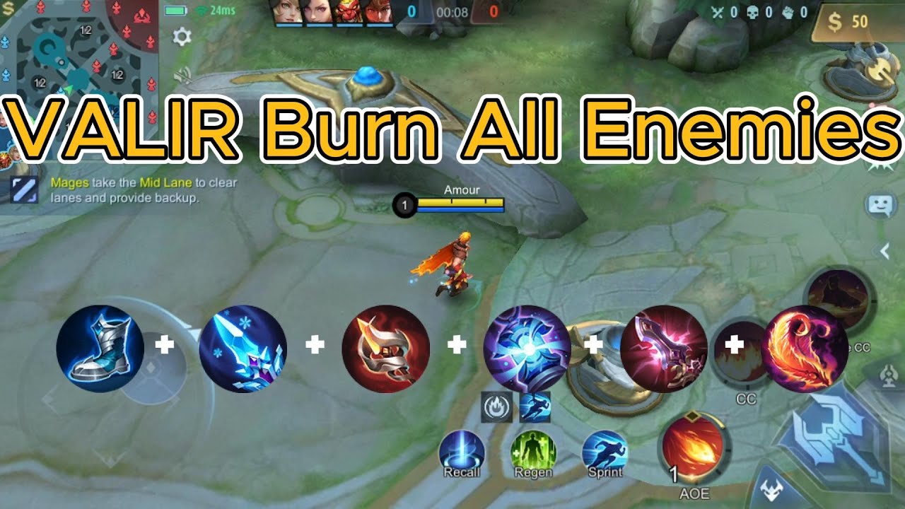 Valir annyoing mage burn all enemies best build - YouTube