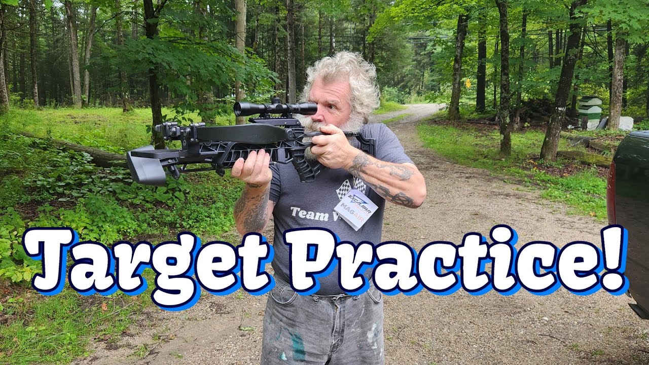 First Crossbow Target Practice! - YouTube