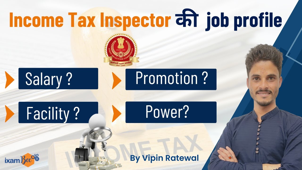 SSC CGL 2022-23 | Job profile income tax inspector | By Vipin Ratewal ...