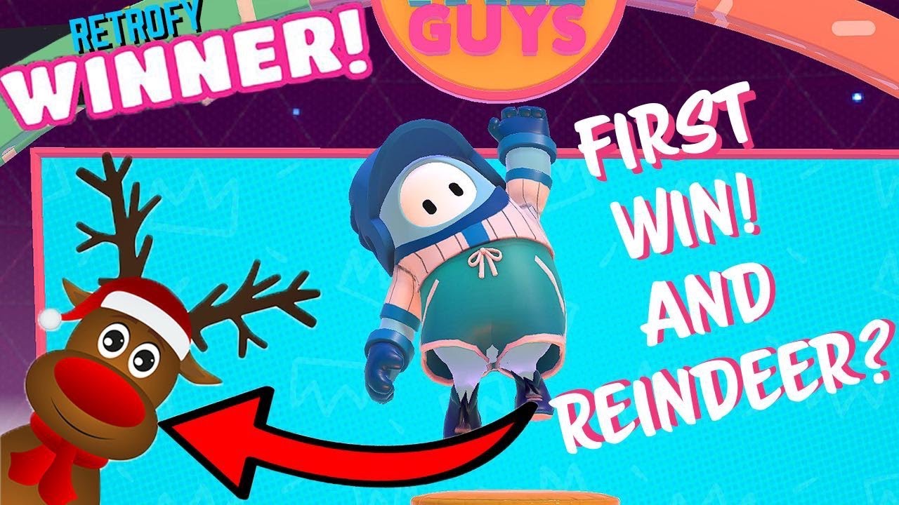 FALL GUYS GETTING MY FIRST WIN, TACOS, REINDEER?? - YouTube