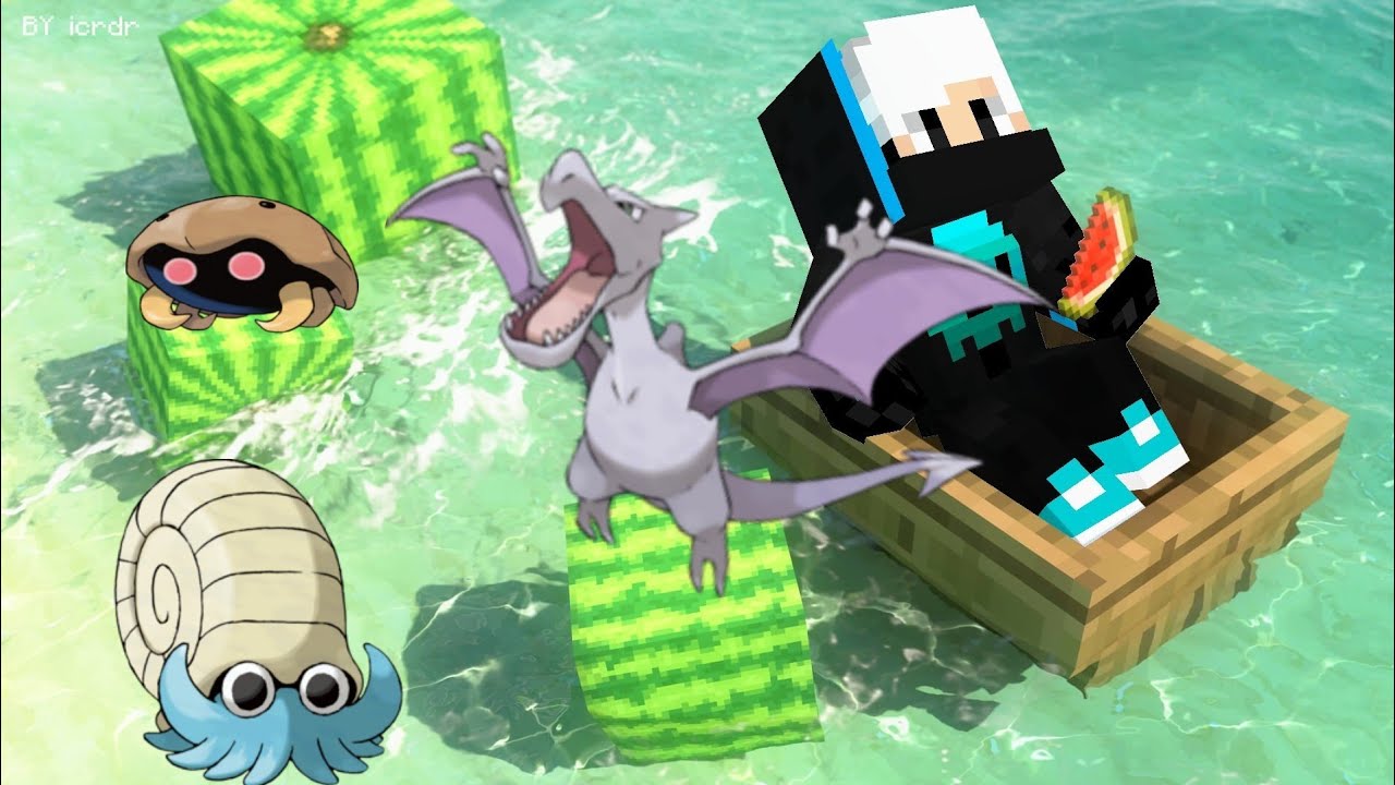 Making Lab and catching Aerodactyl ,Omnimyte and Kabuto | pixelmon ...