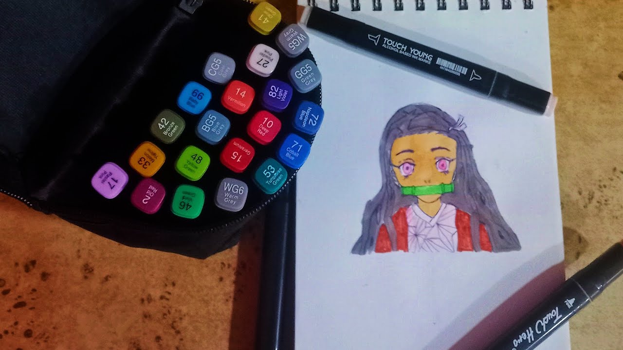 New marker set of touch #artwork #artist #art #aryan - YouTube