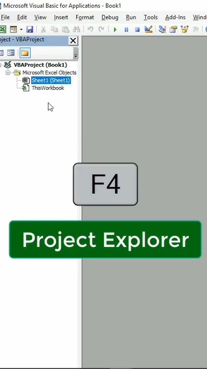 Important Shortcut keys in Excel VBA Editor | MS Excel Macros VBA - YouTube