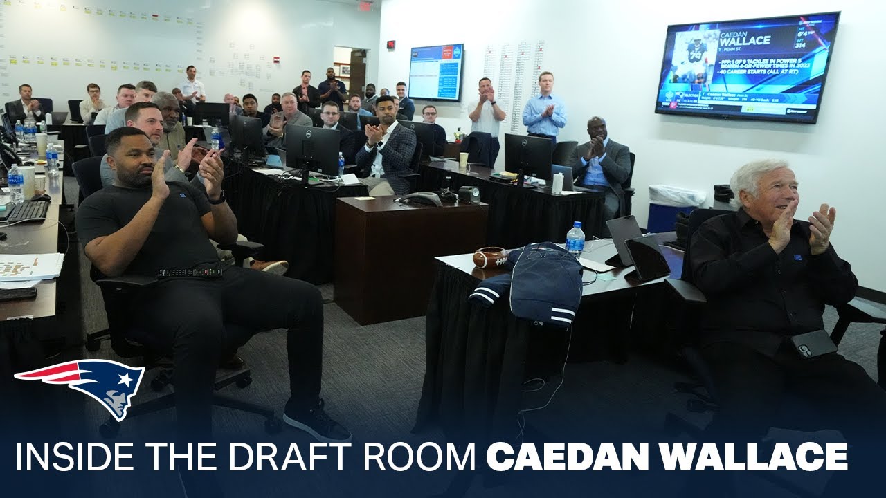 Inside the Draft Room as the Patriots Select Caedan Wallace | 2024 NFL ...