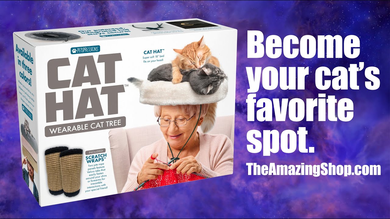 Grab Your Cats' “Purr-Manent”Interest With The Ultra-Soft Cat Hat! - YouTube
