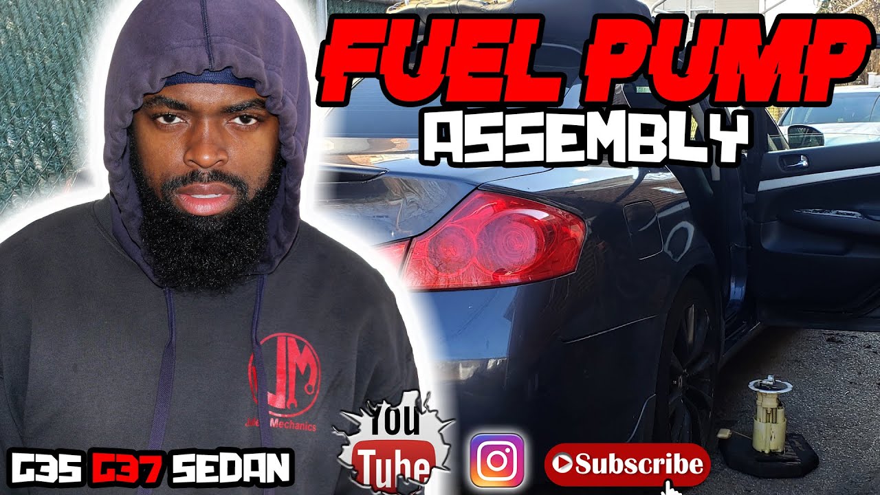 How to replace fuel pump assembly infiniti g37 g35 sedan diy - YouTube