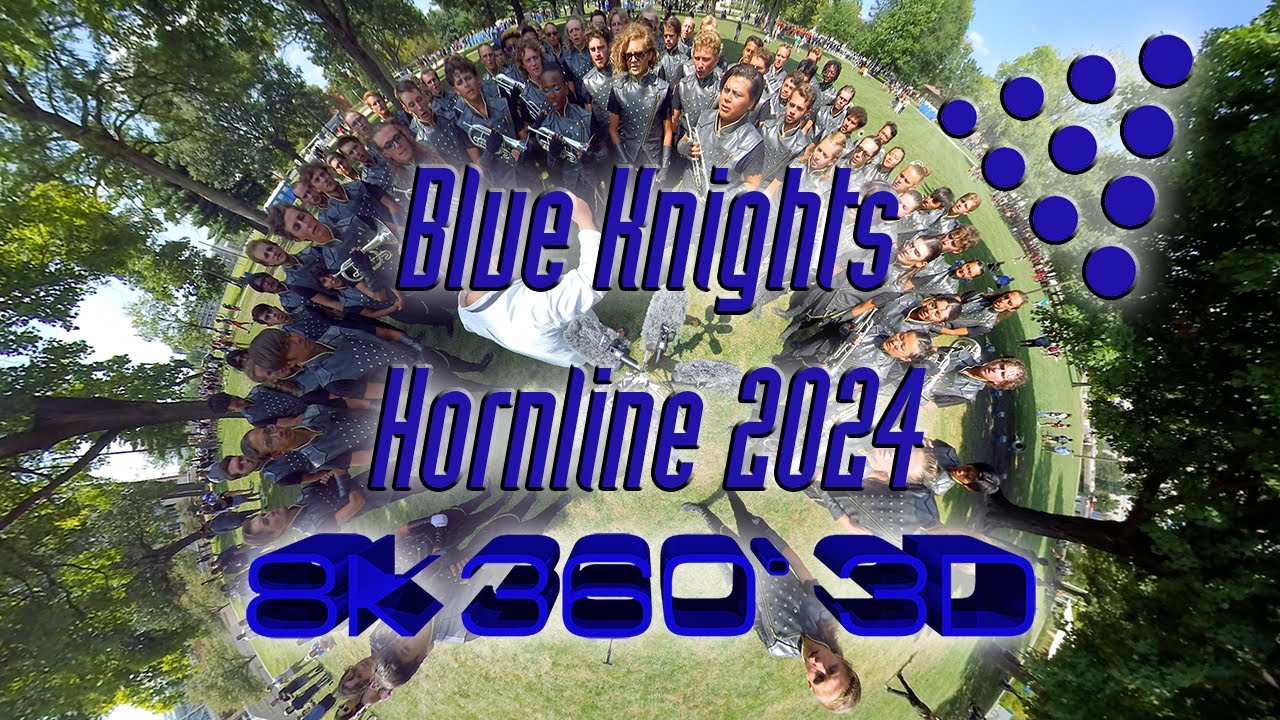 2024 Blue Knights Hornline - 8k 360° 3D VR - YouTube