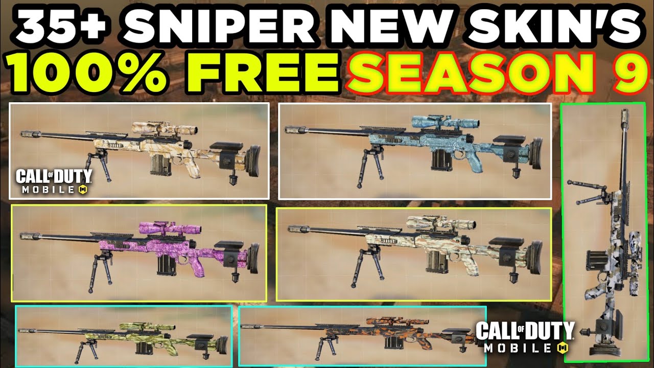 Season 9 Cod Mobile | New Snipers Skin's In Season 9 Call of duty ...