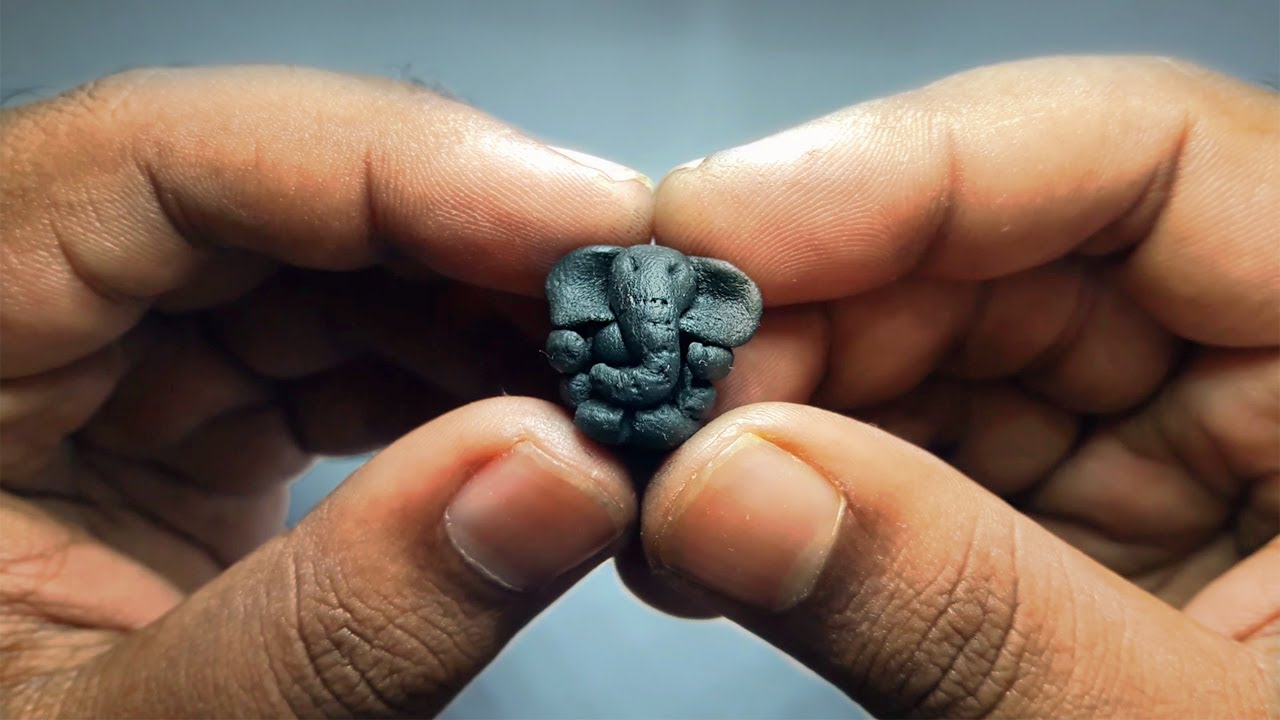 Smallest Statue (Homemade Hindu GOD Ganesh Sculpture) - YouTube