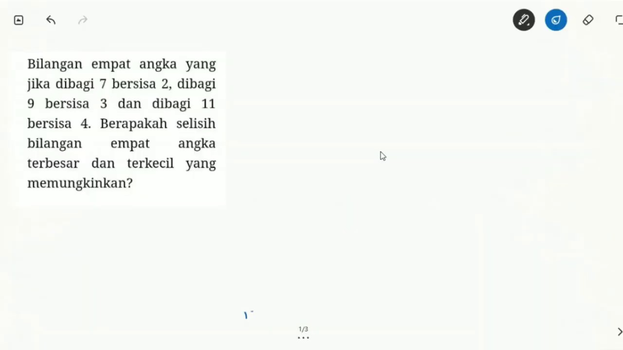 Soal modulo menarik (chinese remainder theorem) - YouTube