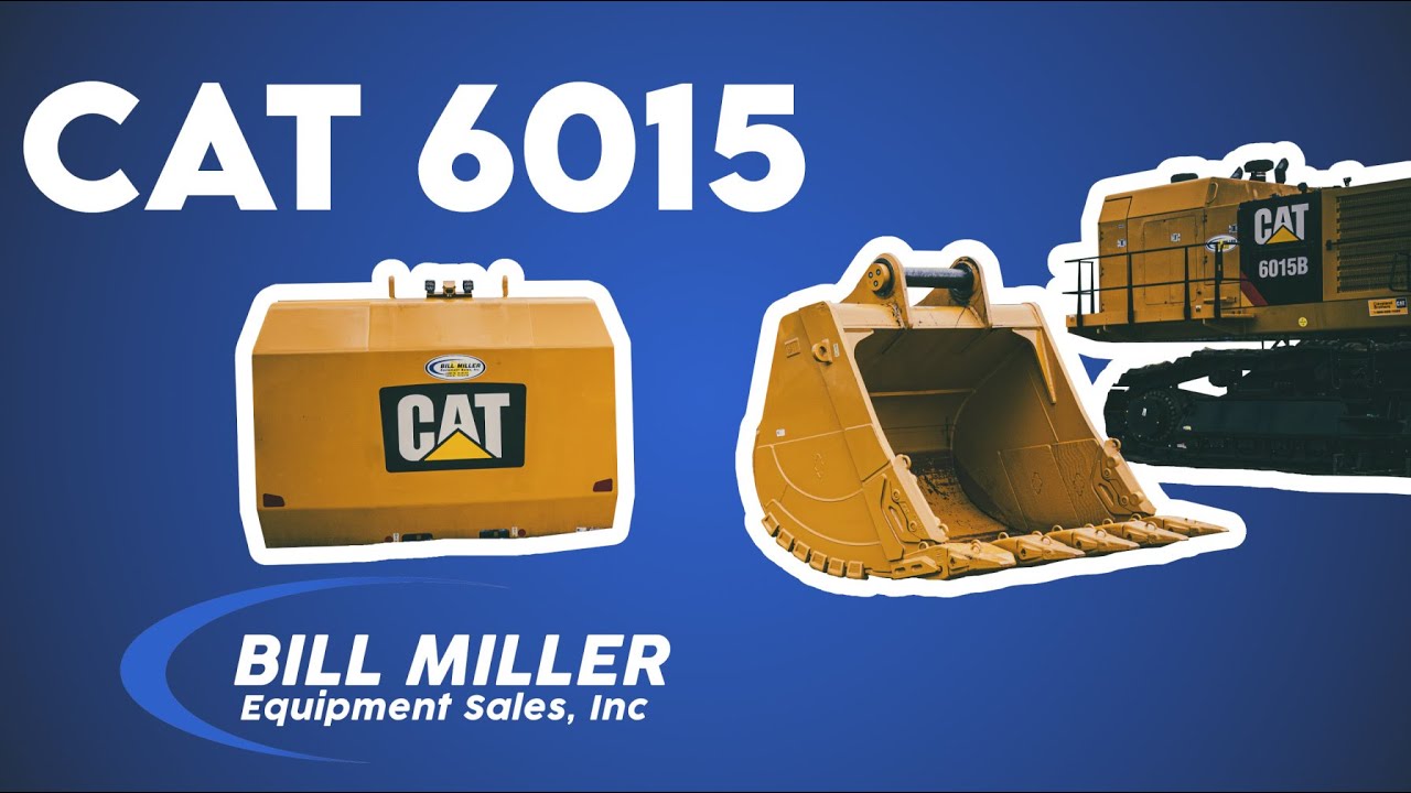 CAT 6015 Stick, Bucket and Counterweight Delivery - YouTube