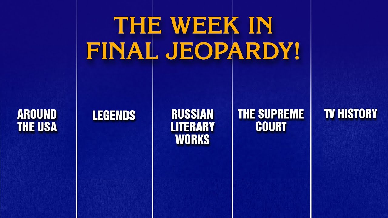 A Week in Final Jeopardy!: 12/8/25-12/12/25 | JEOPARDY! - YouTube
