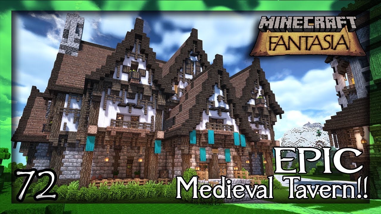 EPIC Medieval Tavern - Interiors and Exteriors! | Minecraft Fantasia ...