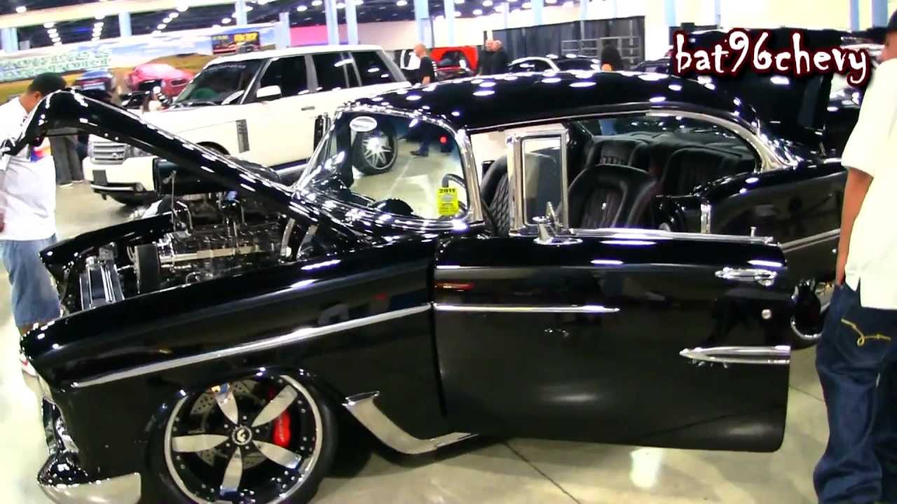 CUSTOM 1955 Chevy Bel-Air on 20x9/22x11 Forgiatos Ito Wheels - 1080p HD ...