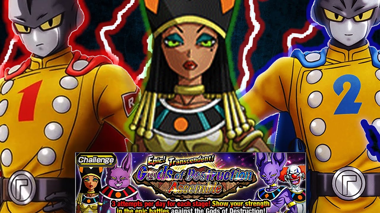*No Item Run* God of Destruction Heles, With Gamma 1 and 2 DBZ Dokkan ...