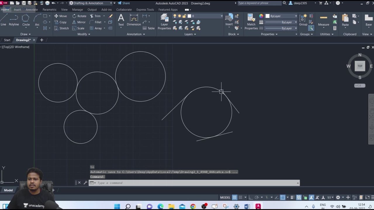 Autocad circle command | Autocade 2023 | Circle Command | Study ...