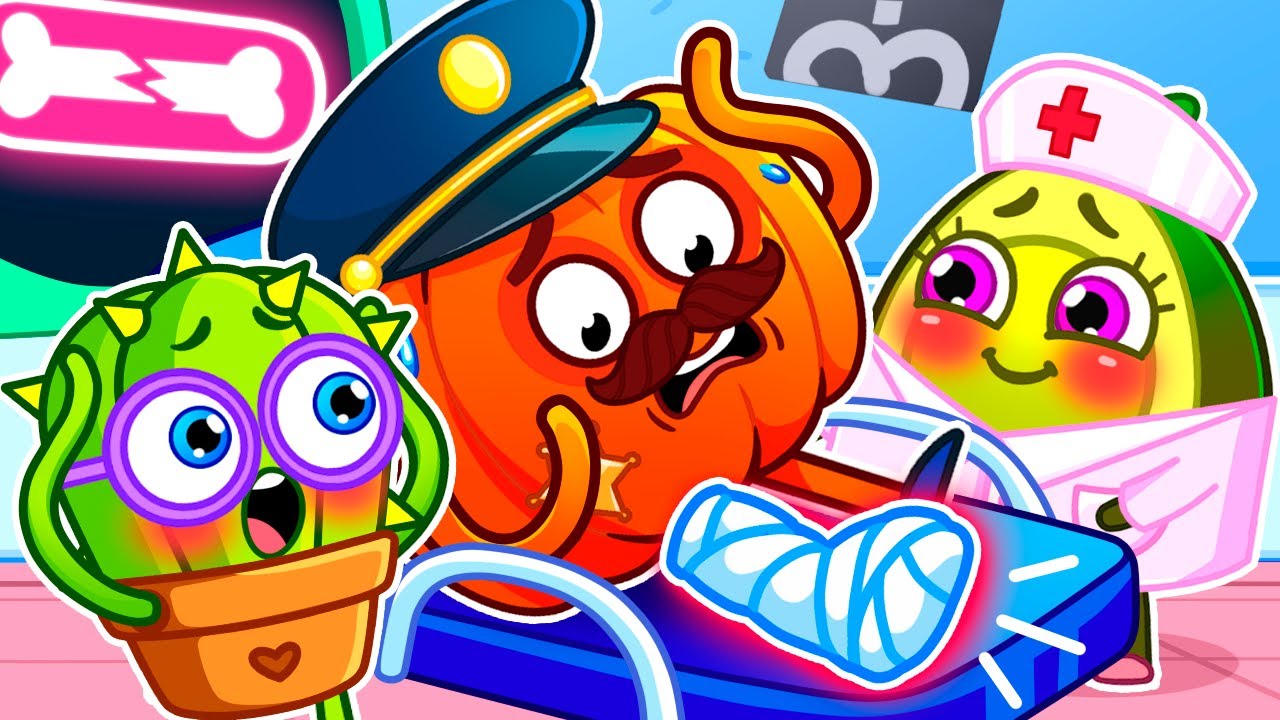 Super Ambulance Song 🚑 Police Officer Got a BooBoo 🥑🌟 Karaoke Songs by ...