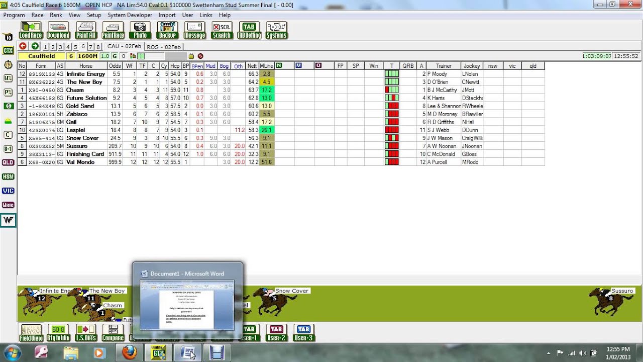 GTX RACE SELECTOR PROGRAM - YouTube