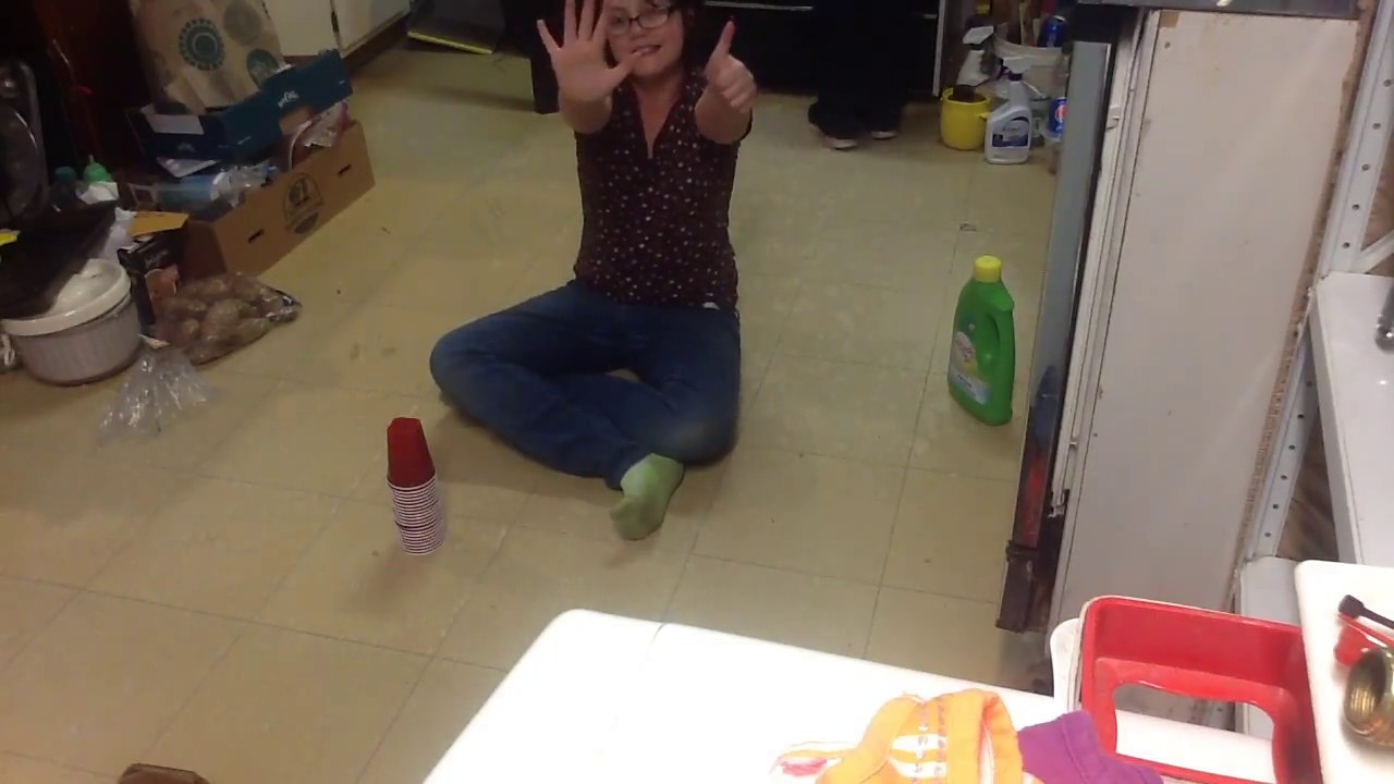 Cup slide tutorial (need 21 cups) - YouTube