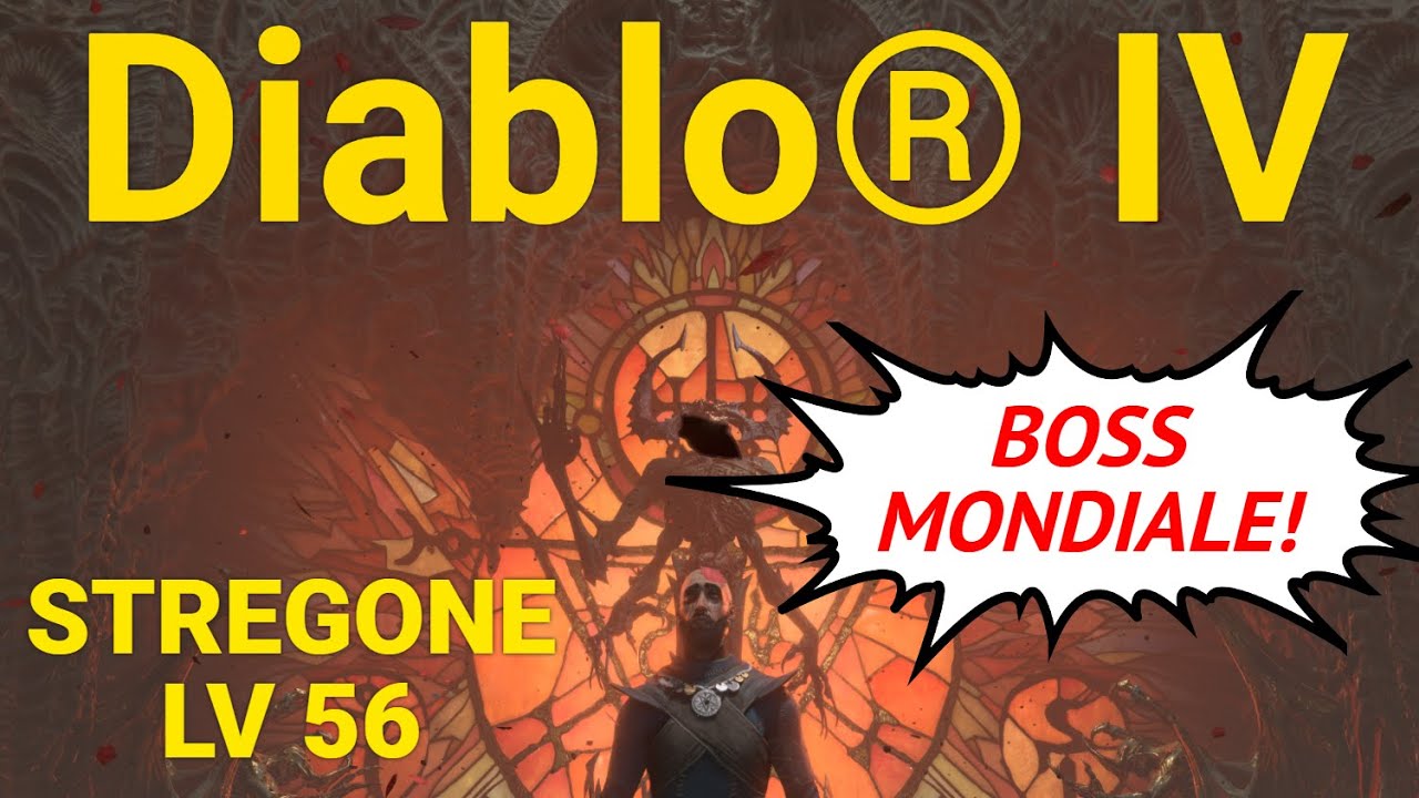 Diablo® IV BOSS MONDIALE VS STREGONE LV 56 GAMEPLAY 60 FPS [ITA] - YouTube