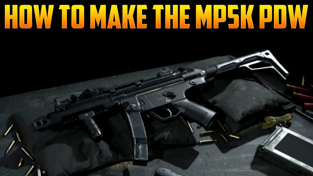 Modern Warfare | How to make the MP5K PDW [MP5 Blueprint] *SECRET ...