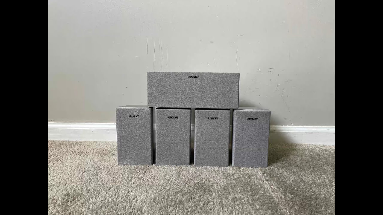 Sony SS-MSP75 and SS-CNP75 Home Theater Surround Speakers - YouTube