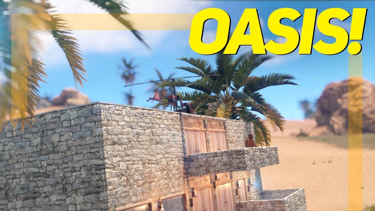 The AMAZING OASIS BEACH BASE - Rust - YouTube