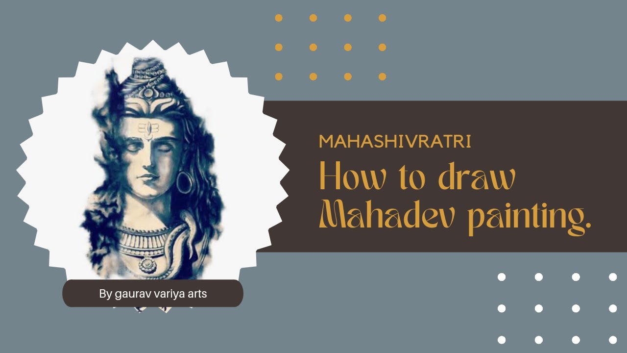 how to draw Devo ke dev mahadev drawing || whater colourshiv painting ...