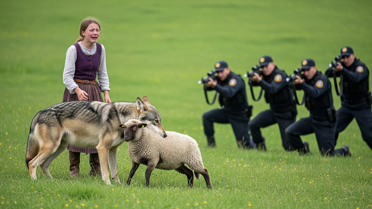 “Wolf Attack Rescue | Brave Dog vs Wolves | Emotional Sheep Rescue ...