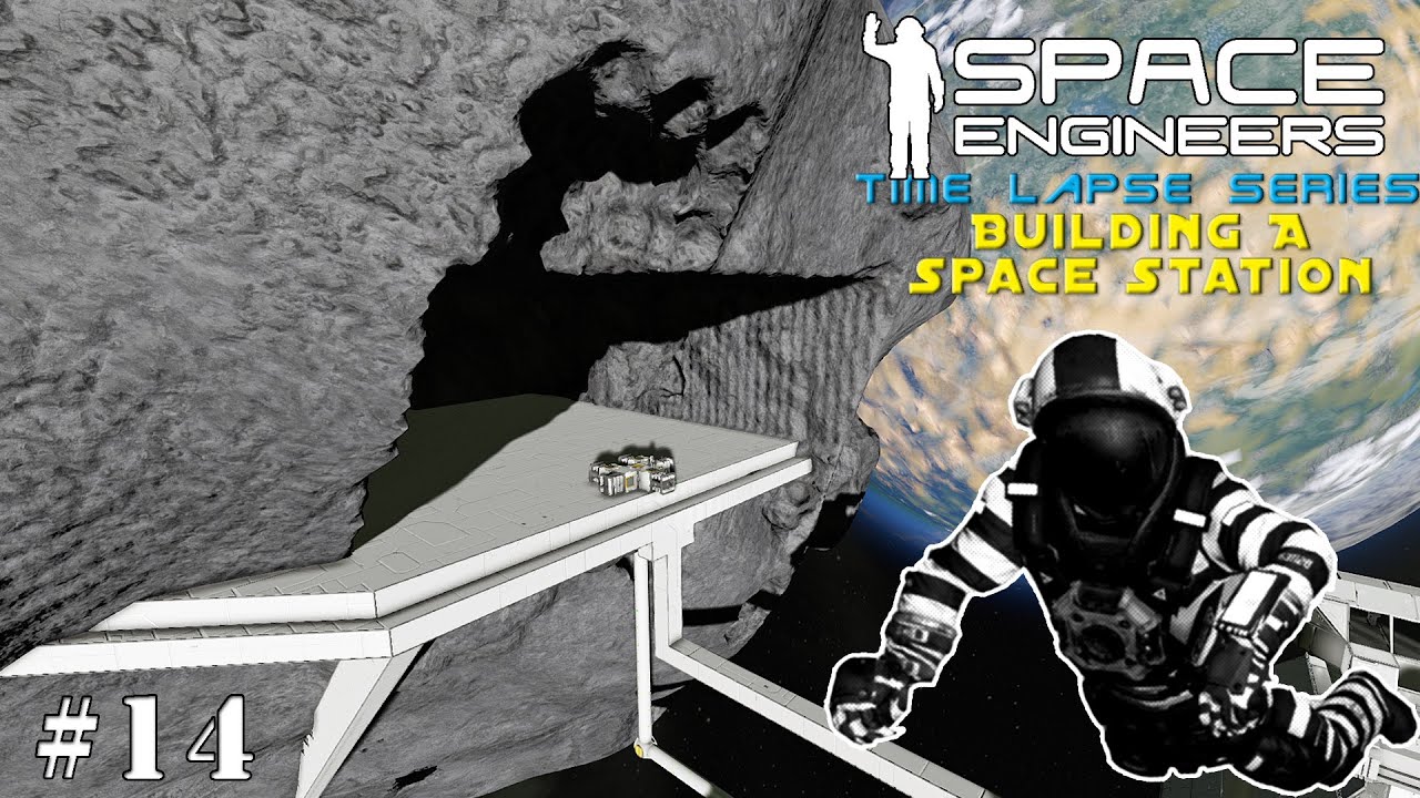 Space Engineers Time Lapse Series: Building A Space Station - Asteroid ...
