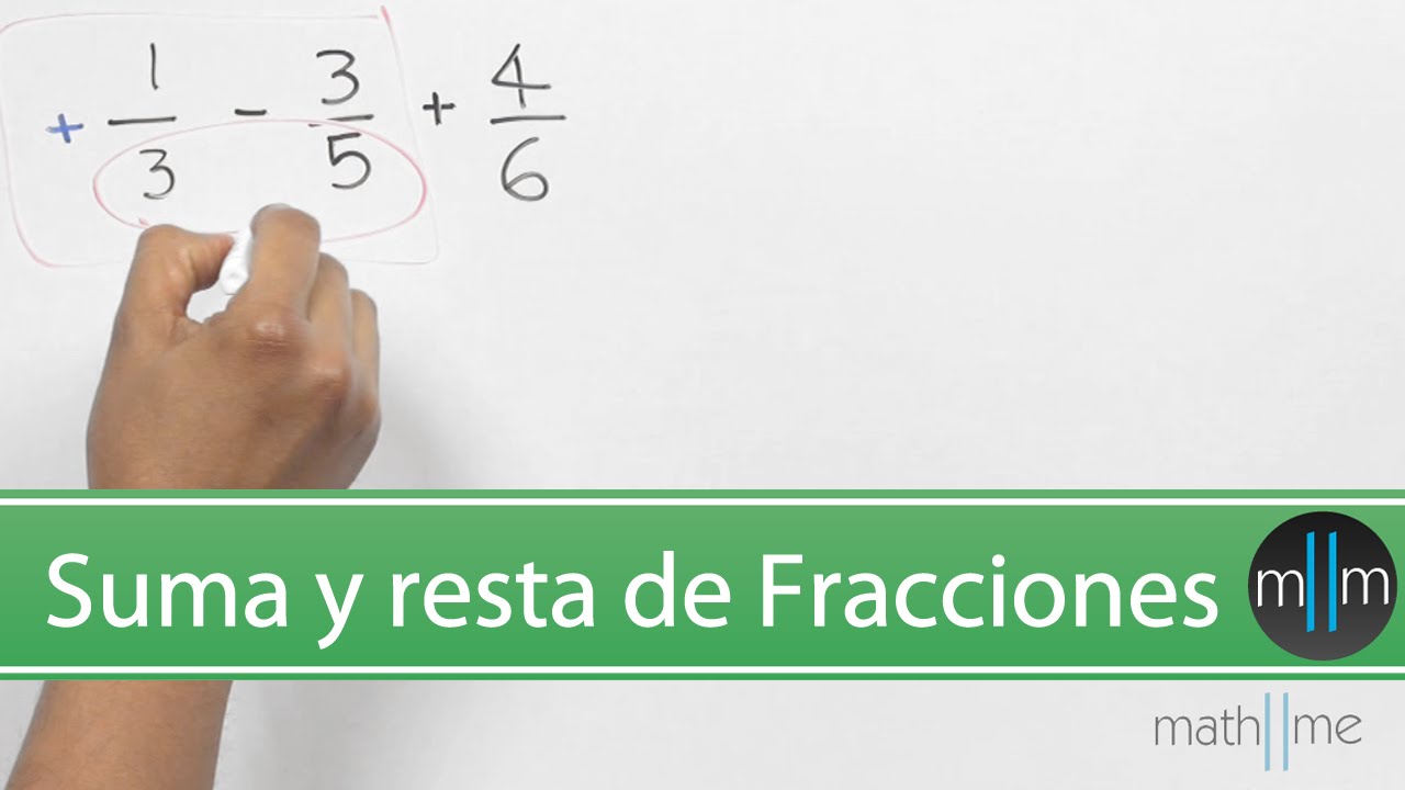 Suma Y Resta De Fracciones Diferente Denominador Ej 1 YouTube