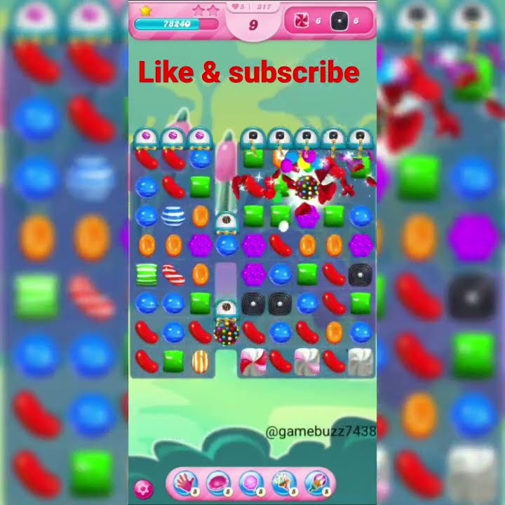candy crush saga level 317/candy crush hack/mod apk/unlimited booster/GAME BUZZ/.#shorts #gaming ...