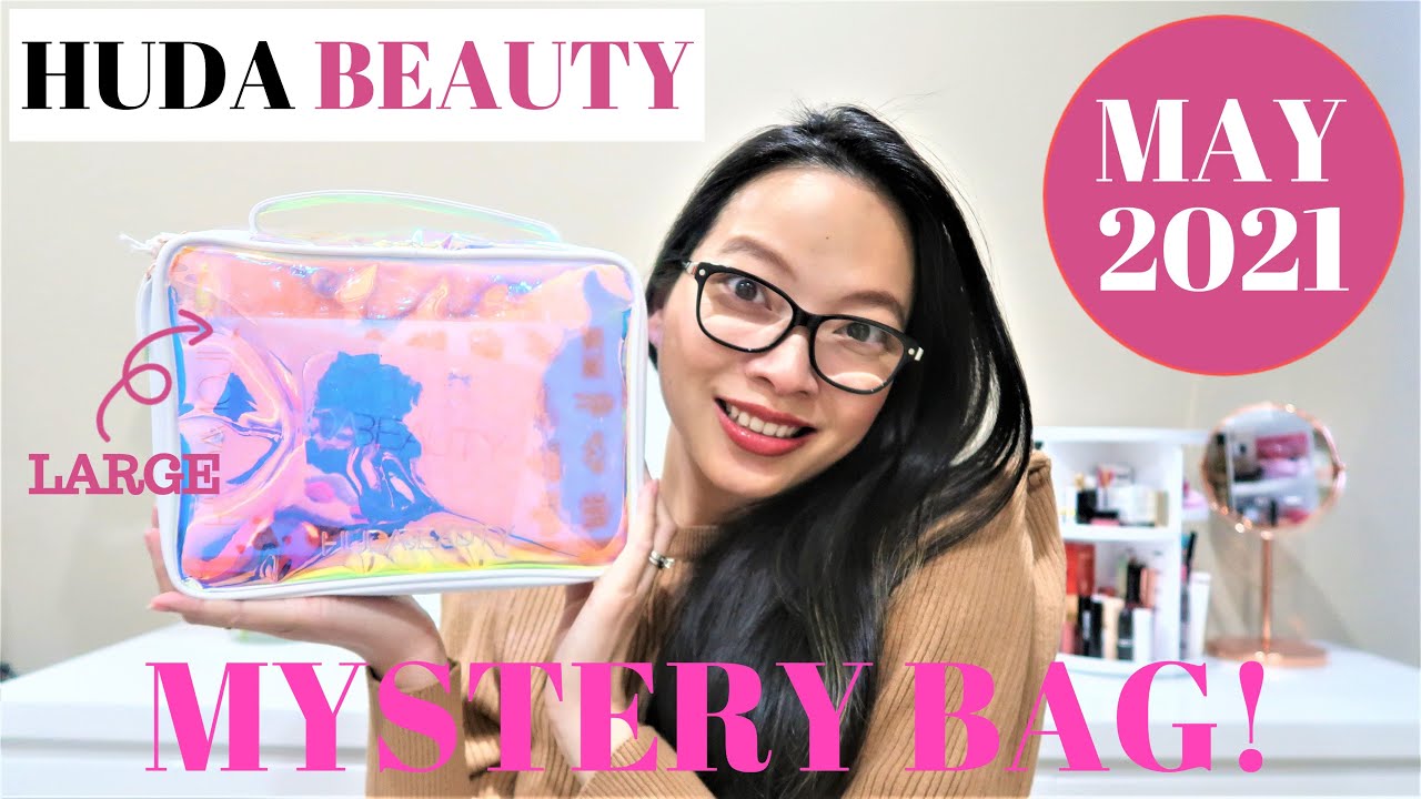 HUDA BEAUTY LARGE MYSTERY BAG – MAY 2021 UNBOXING! ONLY $89 FOR 7 FULL ...