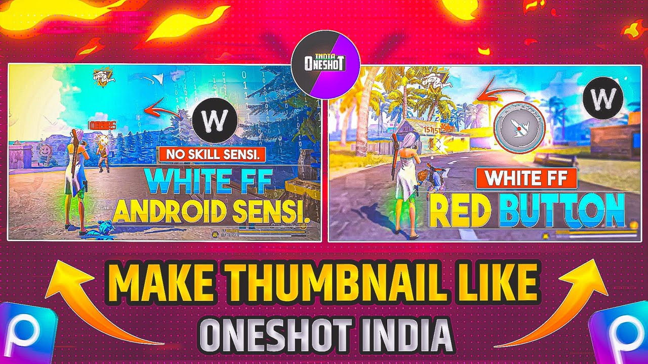 How To Make Thumbnail Like @ONESHOT_INDIA | Free Fire Thumbnail Kaise ...