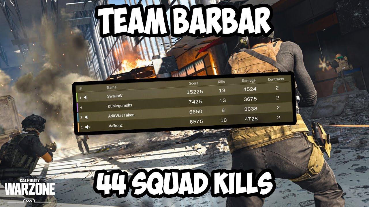 TEAM BARBAR 44 SQUAD KILLS - COD WARZONE INDONESIA - YouTube