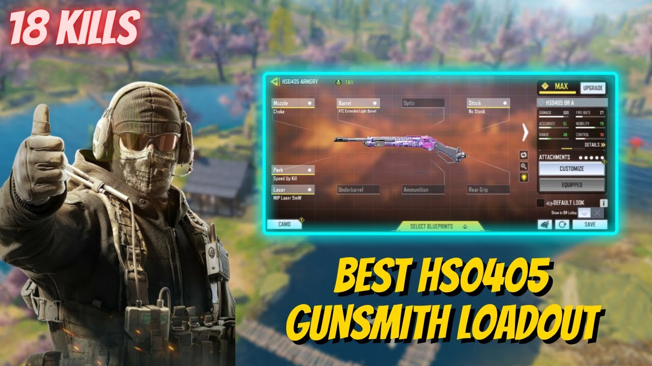 BEST HSO405 GUNSMITH LOADOUT | 18 KILLS | SQUAD VS SQUADS | CALL OF ...