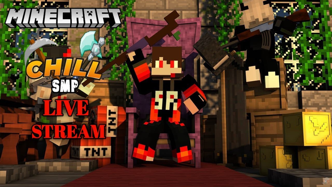 MINECRAFT STREAM || 😈A NEW STARTING IN CHILL SMP HEHE || DAY 1⚔ - YouTube