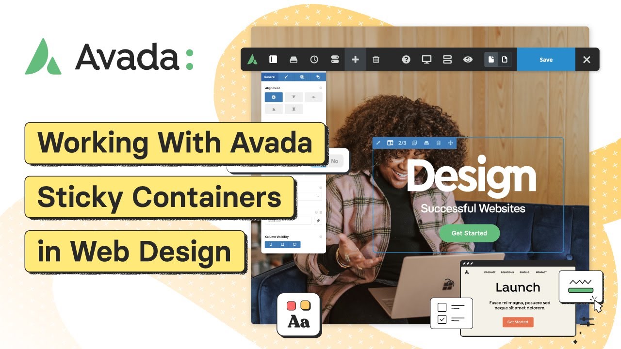 Working With Avada Sticky Containers in Web Design - YouTube