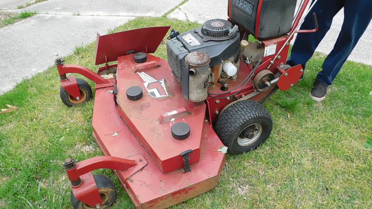 Ferris 48 Inch Cut Walk Behind Commercial Mower 15 HP Kawasaki Engine ...
