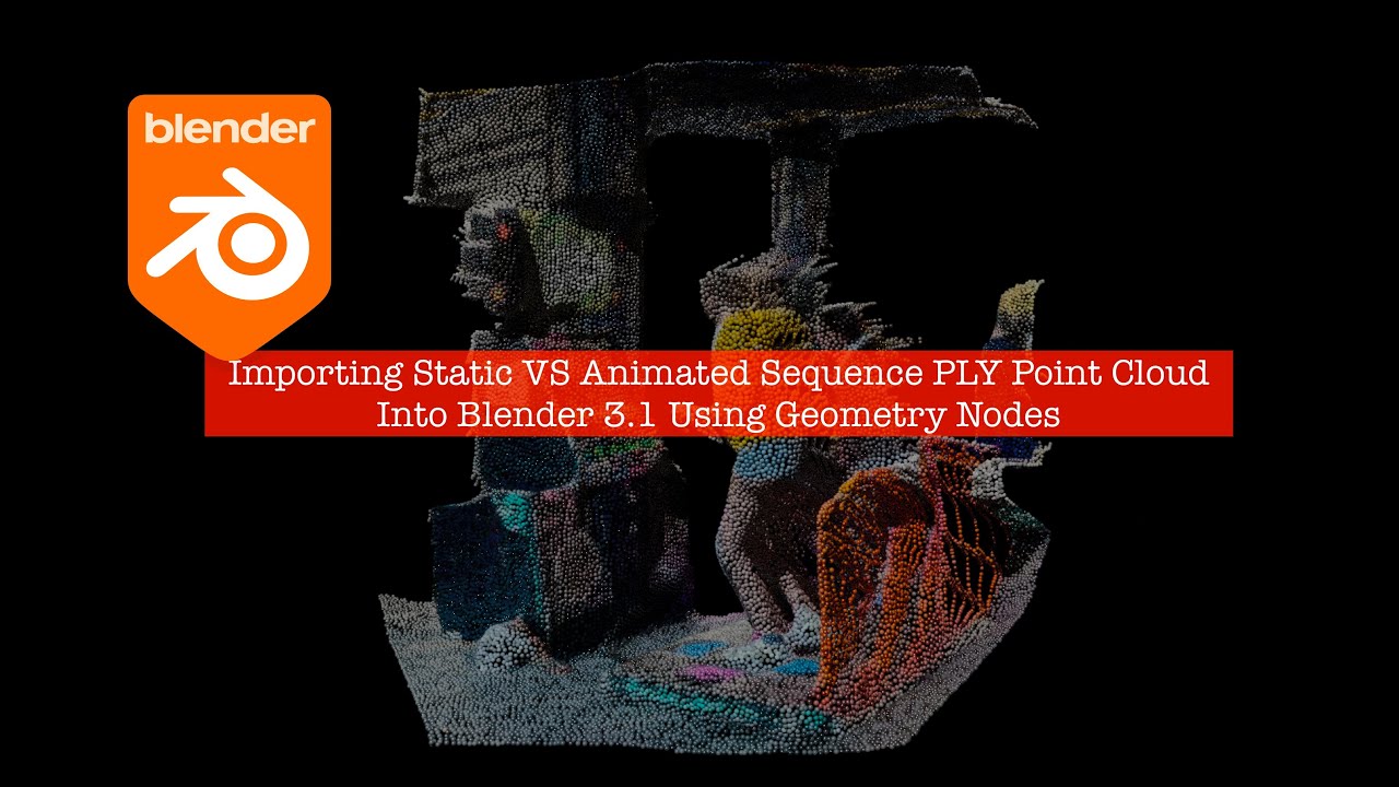 LIVENODING Importing Static Point Cloud vs Animated Point Coud into Blender Geometry Nodes - YouTube