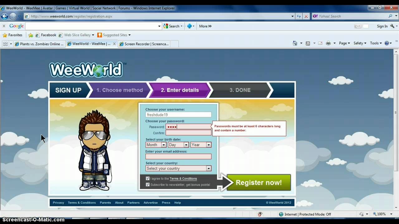 my weeworld character - YouTube