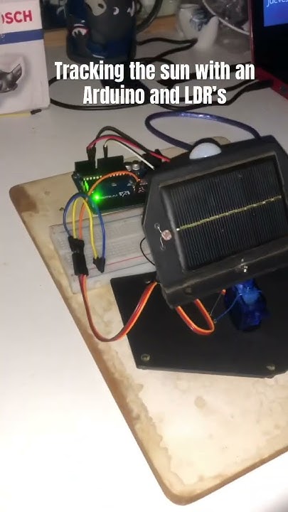 Tracking the sun for a solar panel using Arduino and LDR’s #arduino #electronics - YouTube